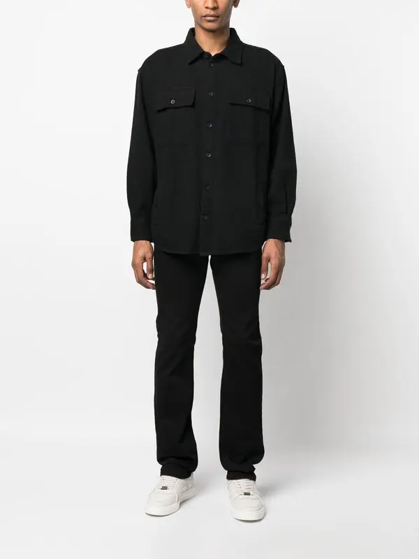 BILLIONAIRE Straight-leg Jeans With Embroidered Logo - Black