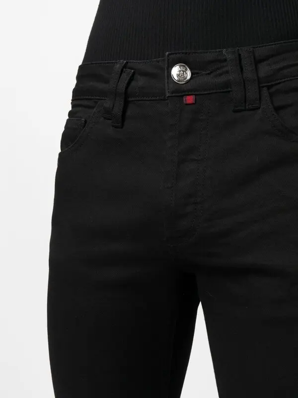 BILLIONAIRE Straight-leg Jeans With Embroidered Logo - Black