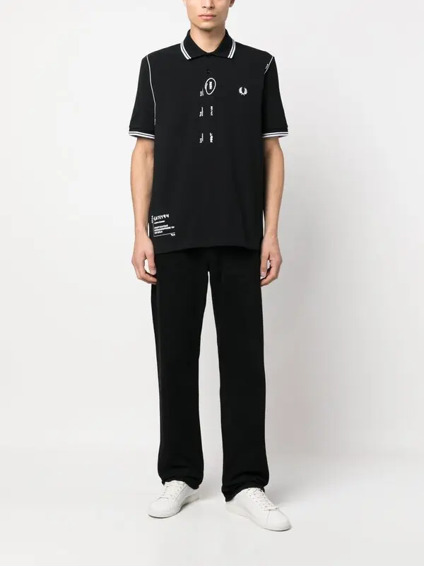 Fred Perry Sketch-style Cotton Polo Shirt