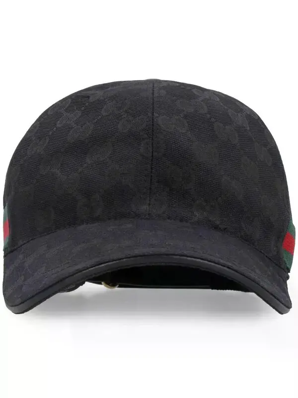 Gucci Gg Supreme Web Baseball Cap - Black