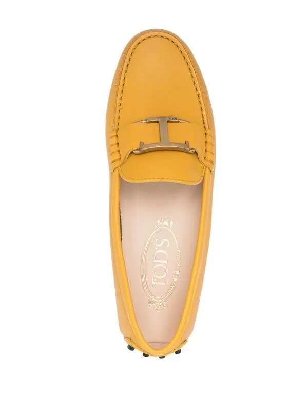 TOD'S Gommino T-logo Plaque Loafers