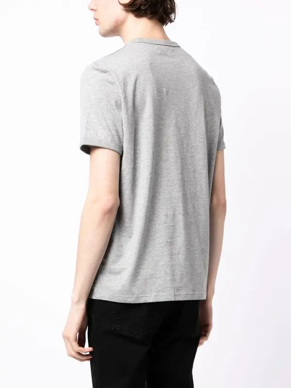 Fred Perry Ringer Logo-embroidered T-shirt - Grey