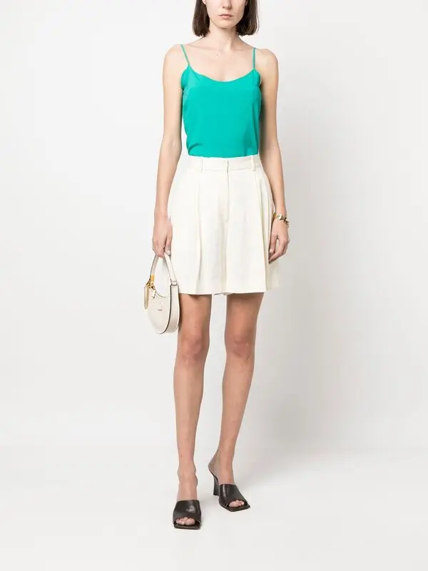 Alberta Ferretti Sleeveless Satin Effect Camisole Top