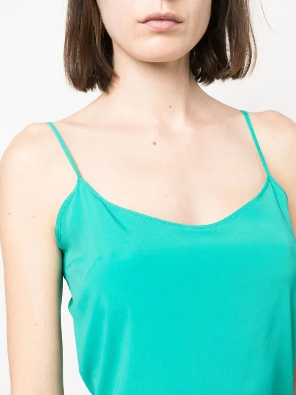 Alberta Ferretti Sleeveless Satin Effect Camisole Top