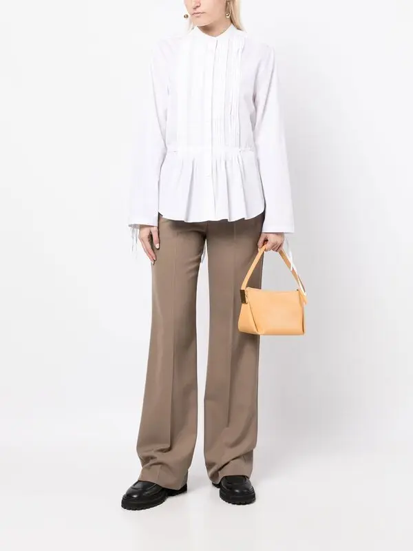 Aspesi Peplum Cotton Shirt - White
