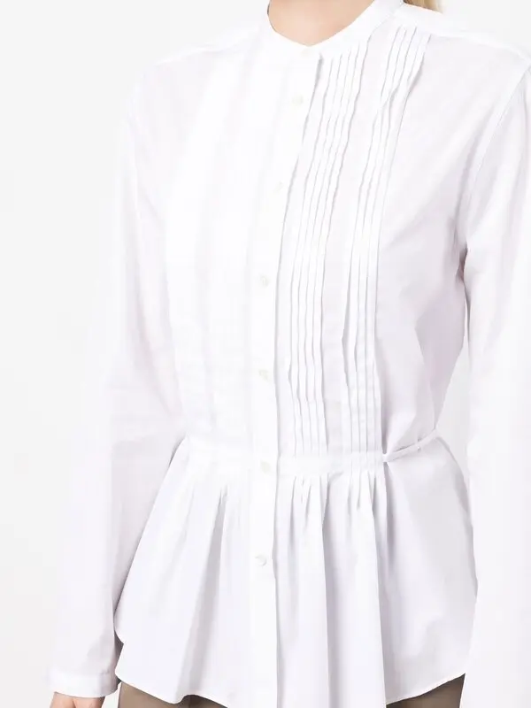 Aspesi Peplum Cotton Shirt - White