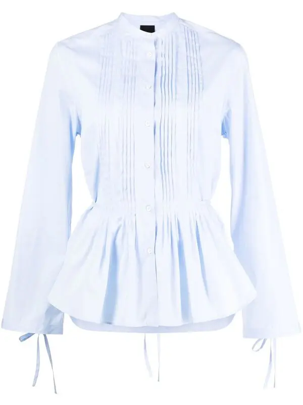 Aspesi Peplum Button-up Shirt - Blue