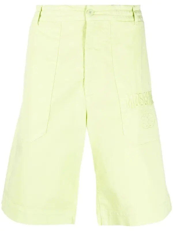 Moschino Embroidered Logo Detail Knee-length Shorts