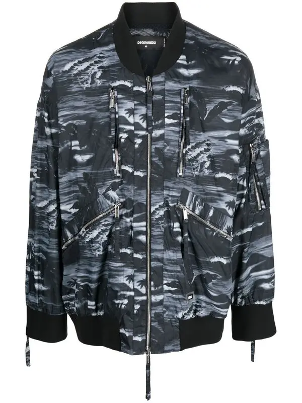 Dsquared2 Graphic-print Bomber Jacket