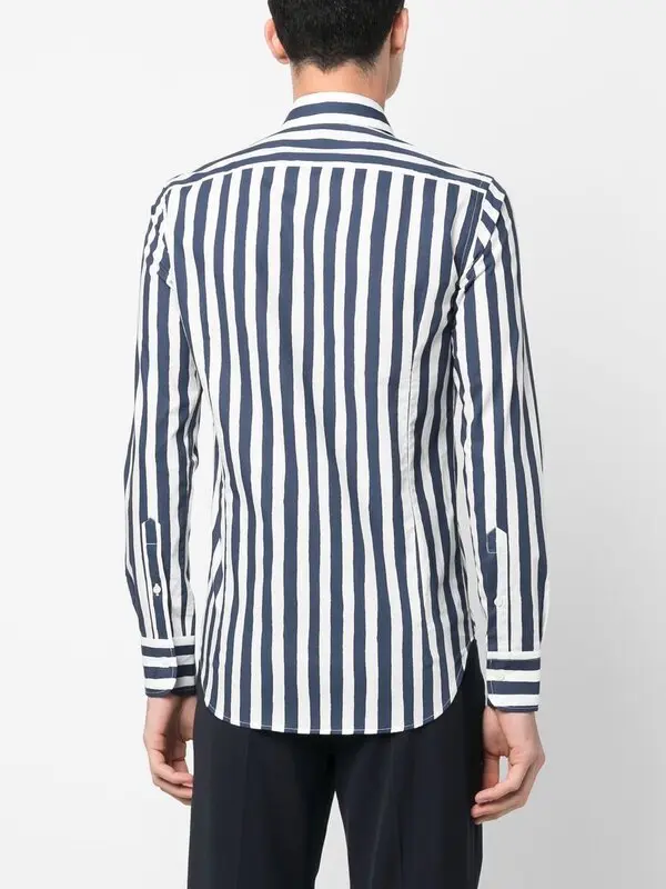 Canali Striped Button-up Shirt