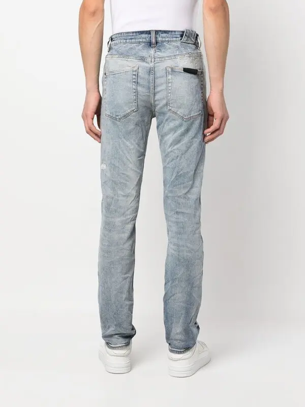 Ksubi Crinkled Slim-cut Jeans