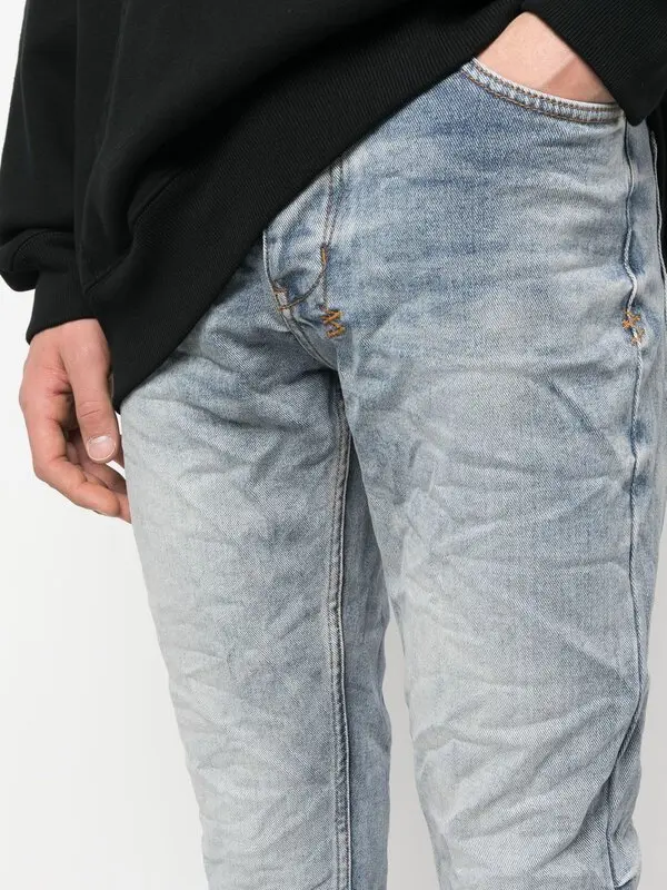 Ksubi Crinkled Slim-cut Jeans