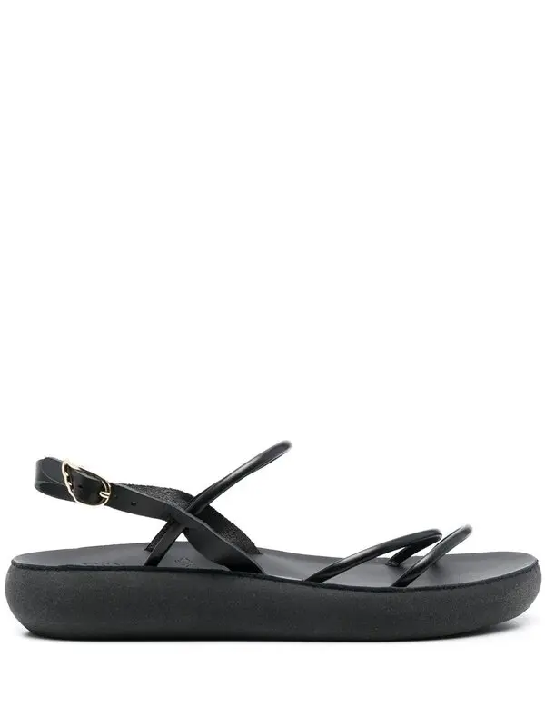 ANCIENT GREEK SANDALS Polis Slingback Sandals - Black