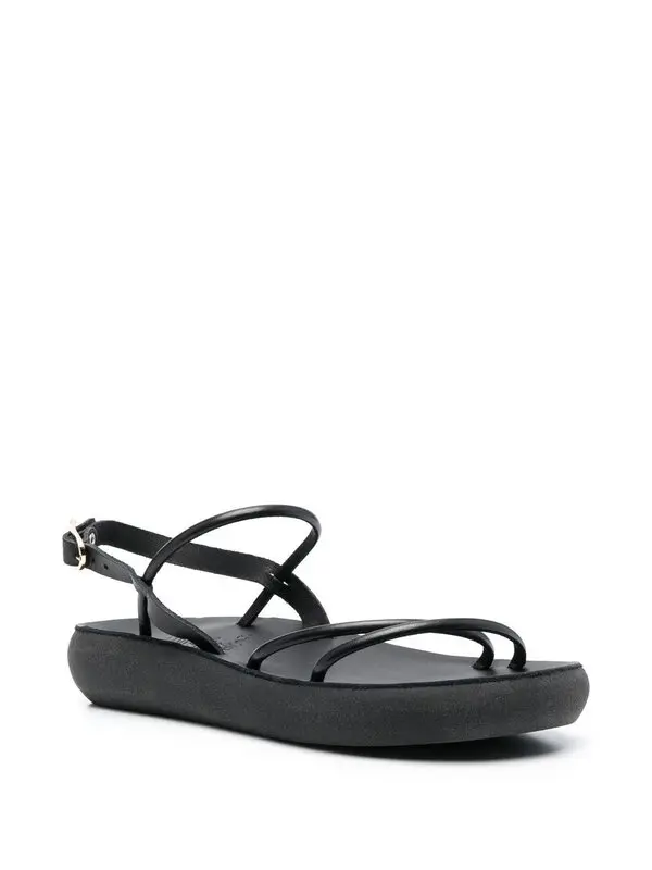 ANCIENT GREEK SANDALS Polis Slingback Sandals - Black