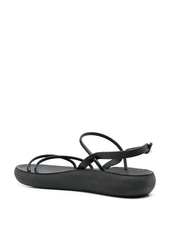 ANCIENT GREEK SANDALS Polis Slingback Sandals - Black