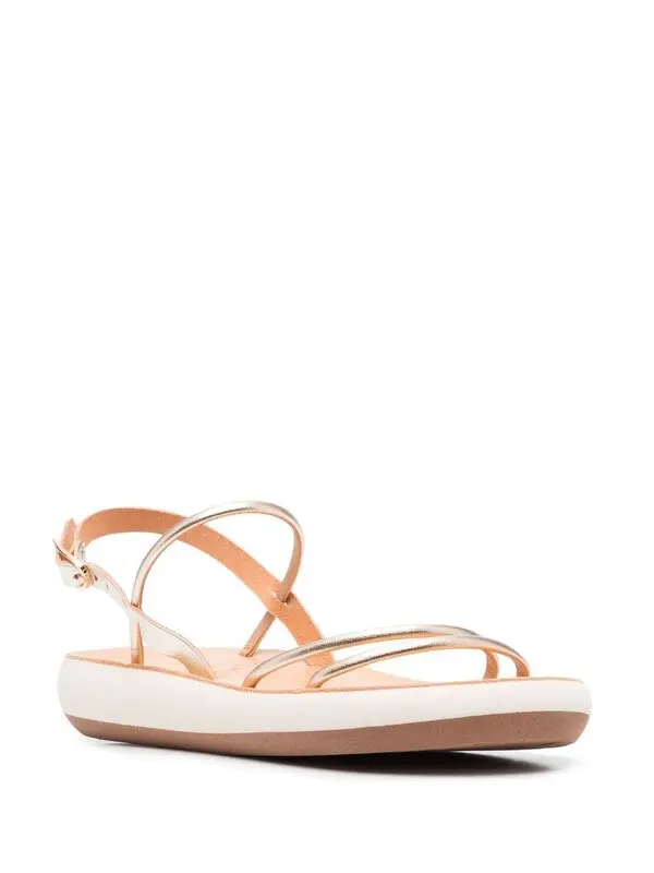 ANCIENT GREEK SANDALS Polis Metallic-strap Sandals