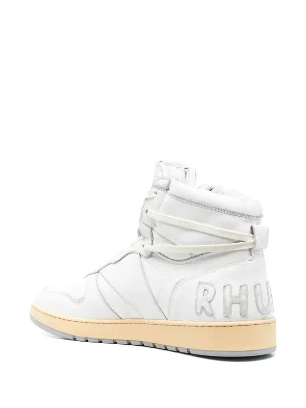 Rhude Logo Patch Hi-top Sneakers