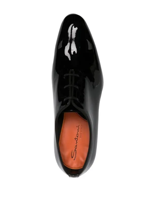 Santoni Patent Leather Oxford Shoes