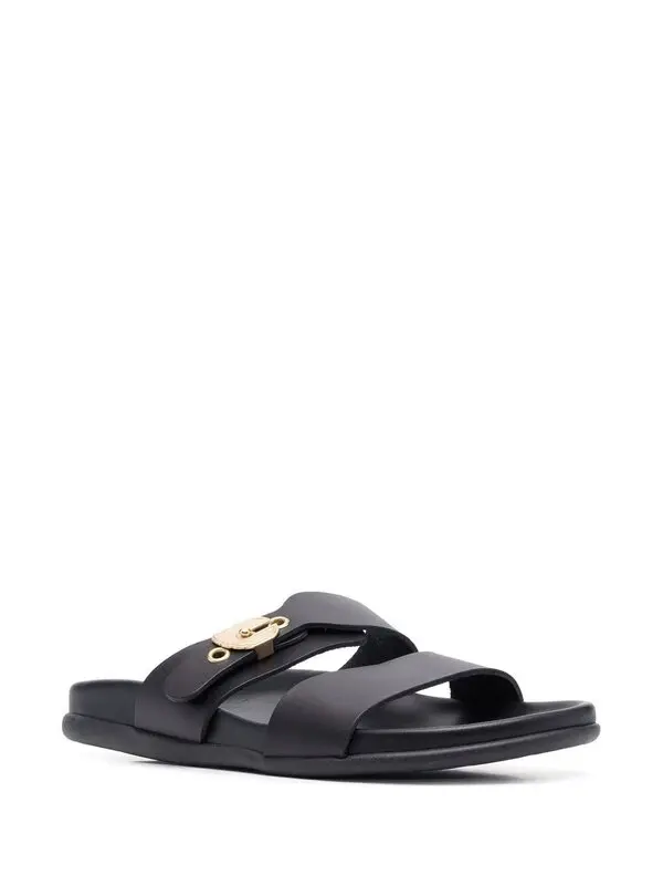 ANCIENT GREEK SANDALS Latria Double-strap Sandals - Black