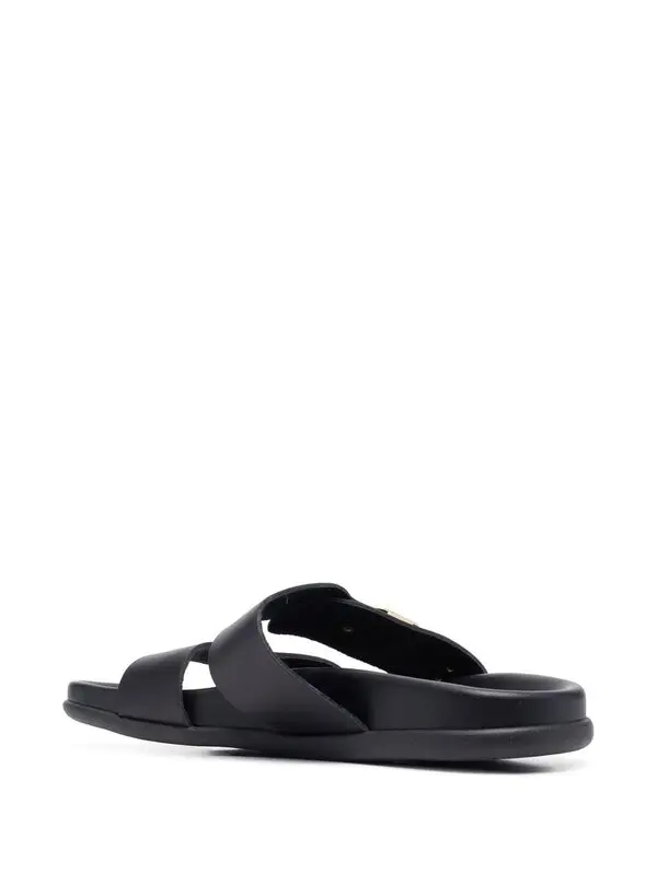 ANCIENT GREEK SANDALS Latria Double-strap Sandals - Black