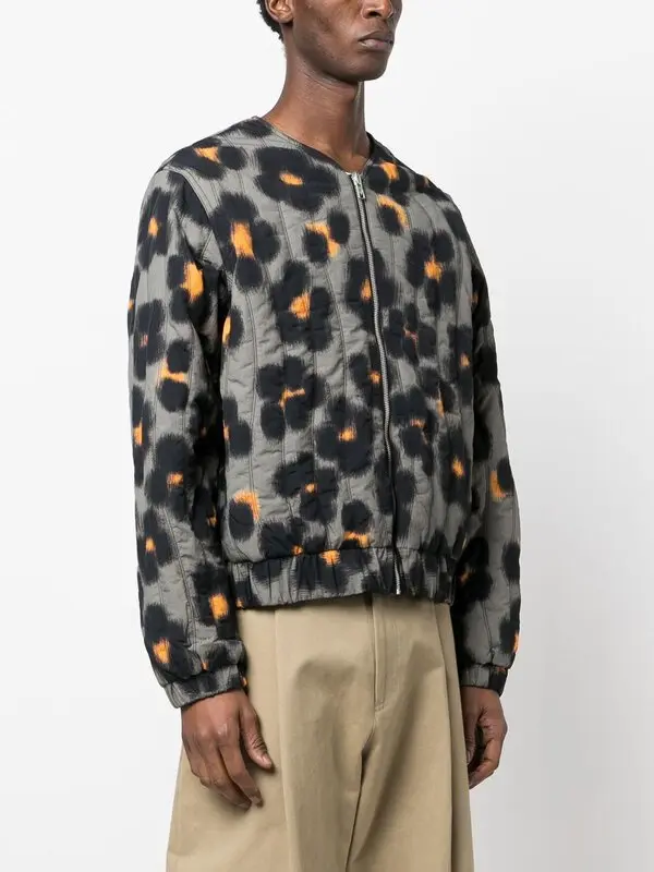 Kenzo Hana Leopard Reversible Bomber Jacket