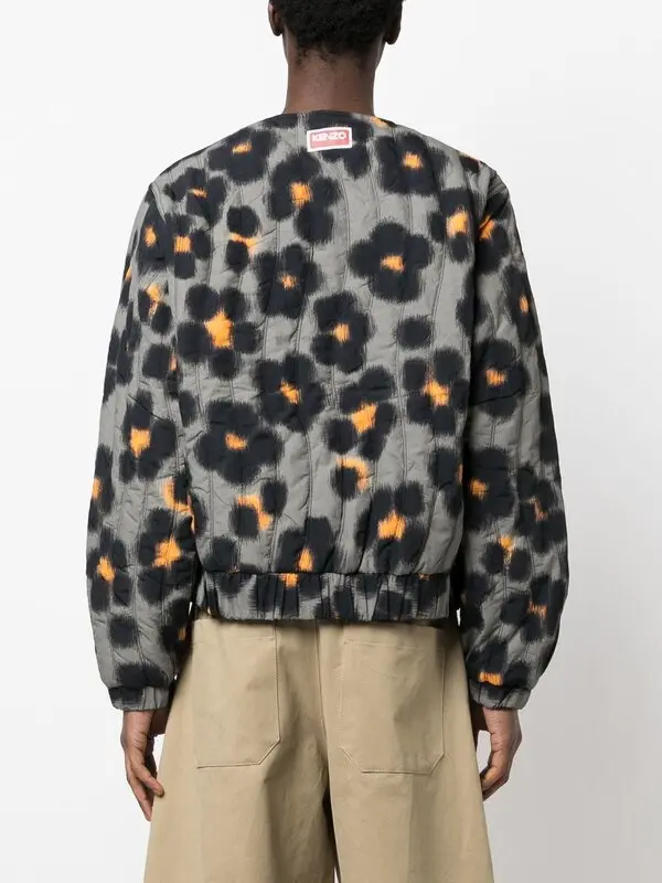 Kenzo Hana Leopard Reversible Bomber Jacket