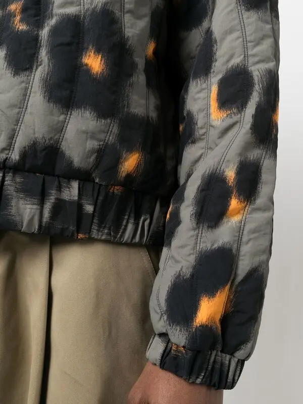 Kenzo Hana Leopard Reversible Bomber Jacket