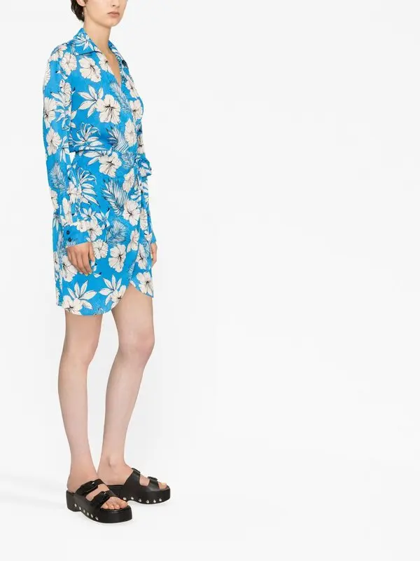 Pinko Floral-print Wrap Dress