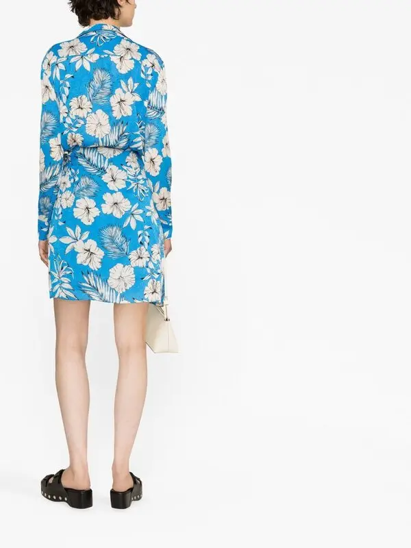 Pinko Floral-print Wrap Dress