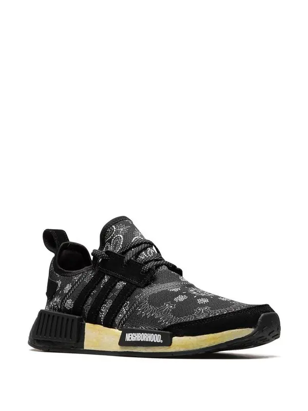 Adidas Neighborhood X Nmd R1 Paisley Print Sneakers - Black