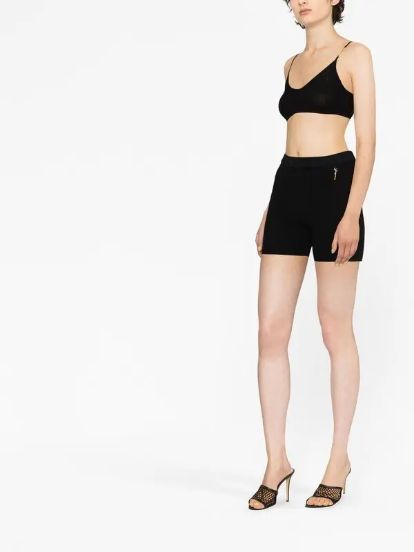 Jacquemus Knitted Bralette - Black