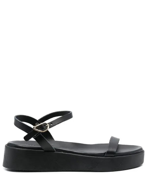 ANCIENT GREEK SANDALS Irida Buckle-fastened Sandals - Black
