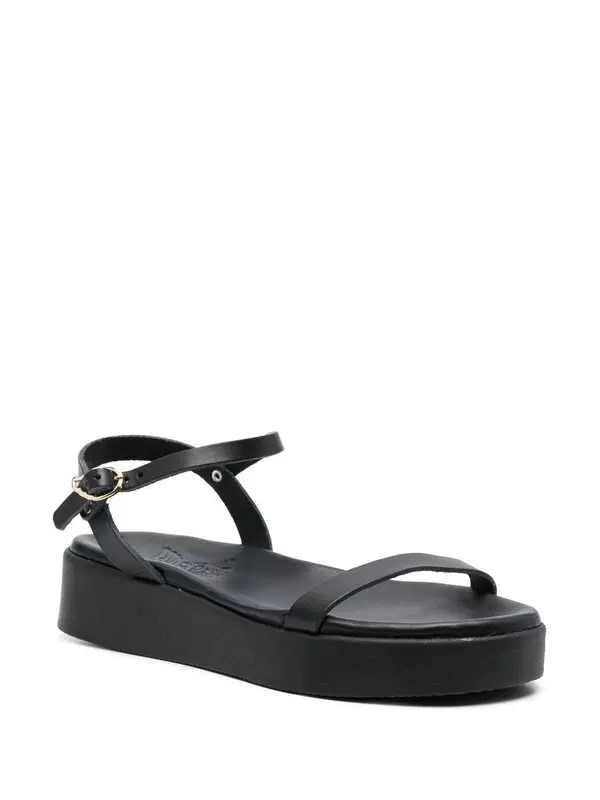 ANCIENT GREEK SANDALS Irida Buckle-fastened Sandals - Black