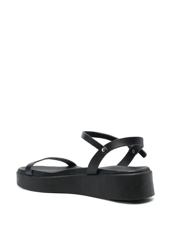 ANCIENT GREEK SANDALS Irida Buckle-fastened Sandals - Black