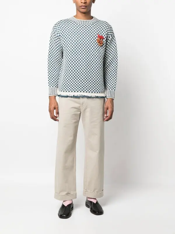 BODE Talsi Checkerboard-pattern Sweater