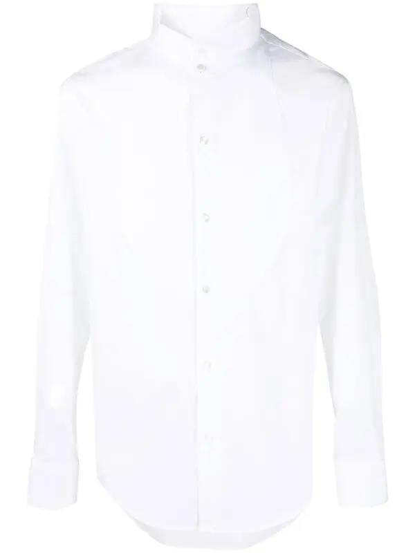 Emporio Armani Wingtip-collar Long Sleeve Shirt - White