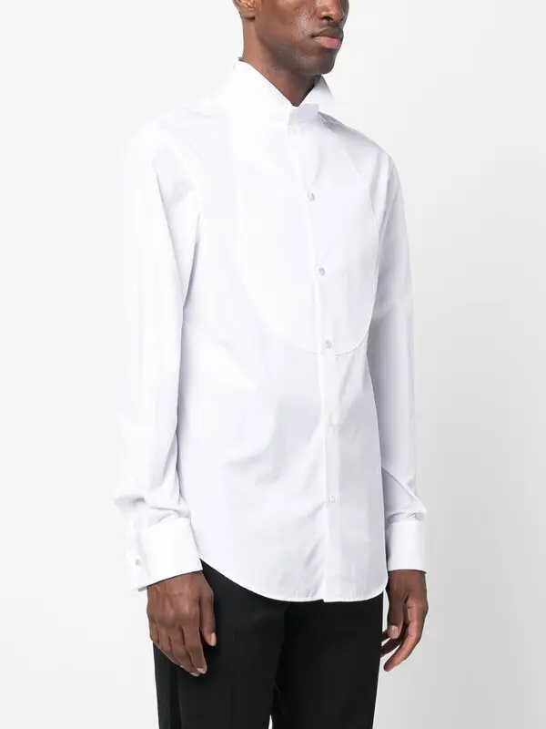 Emporio Armani Wingtip-collar Long Sleeve Shirt - White