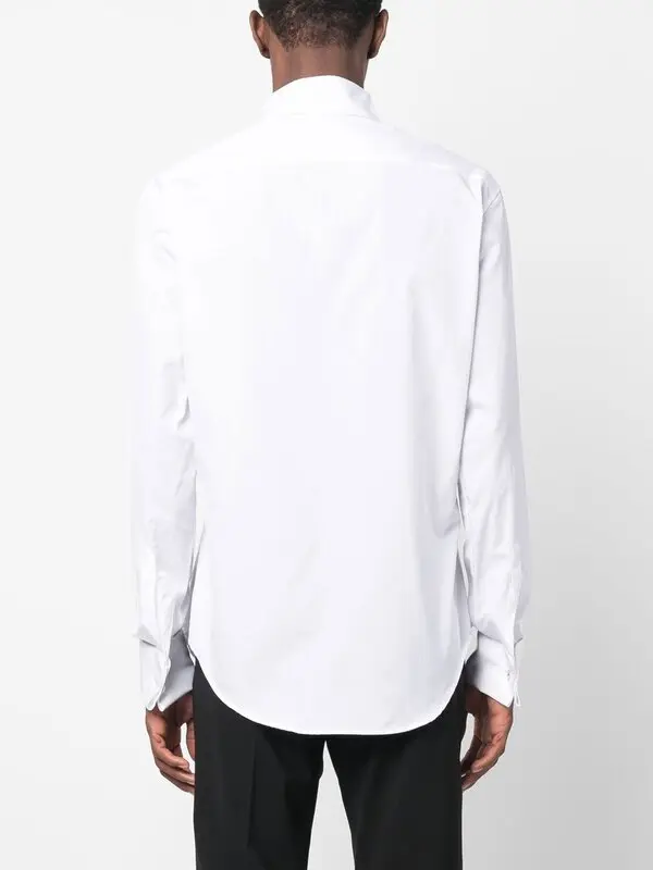 Emporio Armani Wingtip-collar Long Sleeve Shirt - White