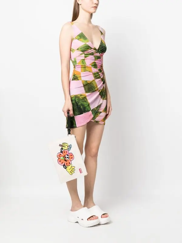 Kenzo Motif-embroidered Clutch