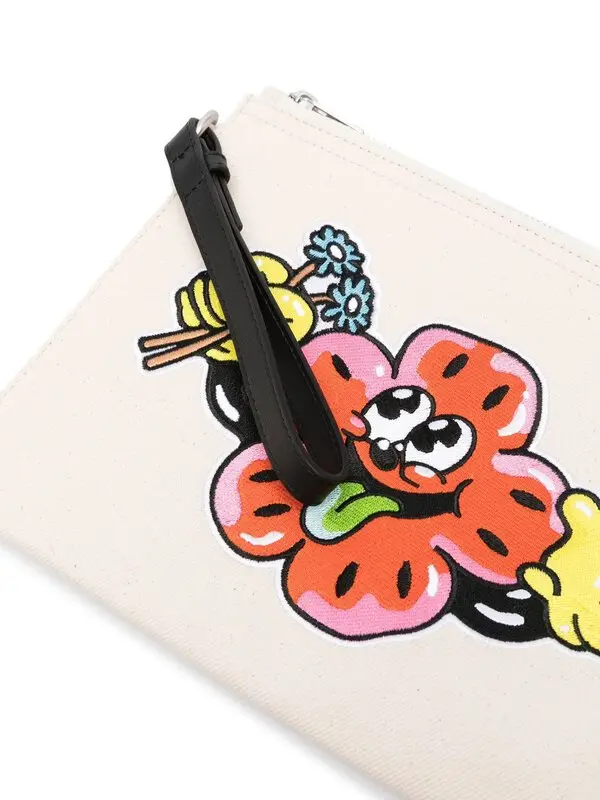 Kenzo Motif-embroidered Clutch