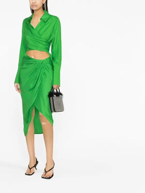 Gauge81 High-low Hem Wrap Shirt