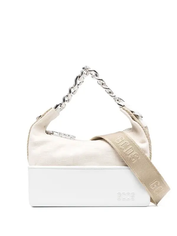 Gcds Monogram Jacquard Crossbody Bag - Neutrals