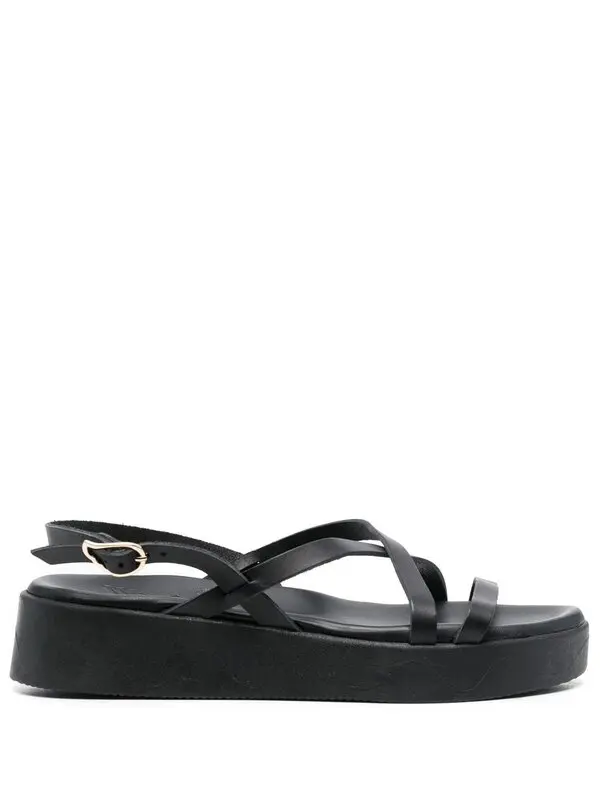 ANCIENT GREEK SANDALS Silia Slingback Sandals - Black