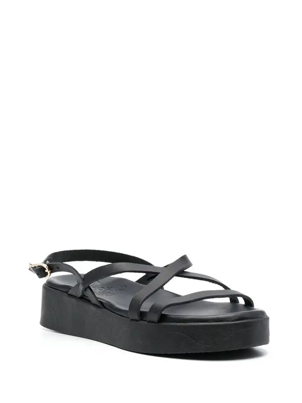 ANCIENT GREEK SANDALS Silia Slingback Sandals - Black