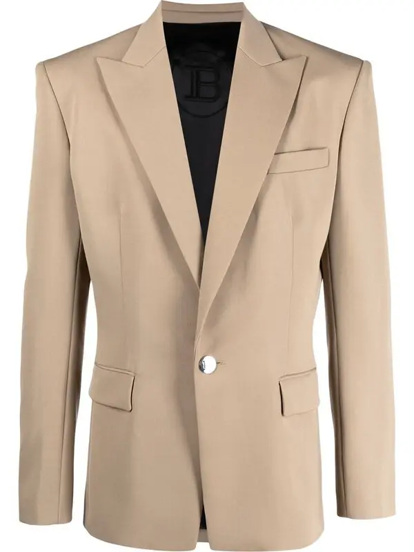 Balmain Single-breasted Wool Suit Jacket