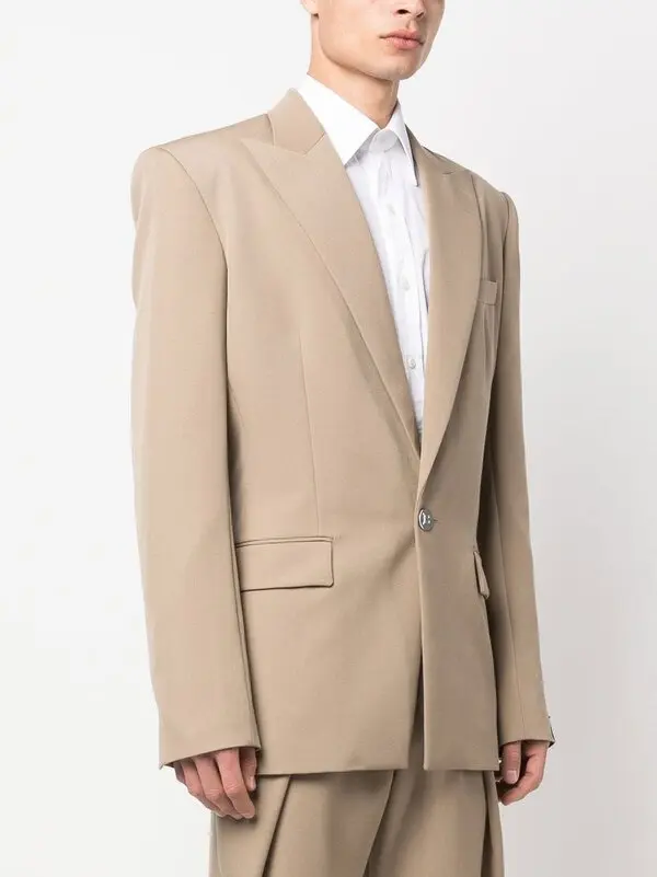 Balmain Single-breasted Wool Suit Jacket