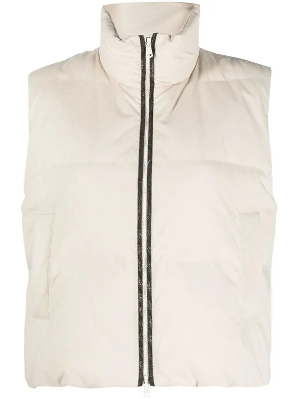 Brunello Cucinelli High-neck Padded Gilet