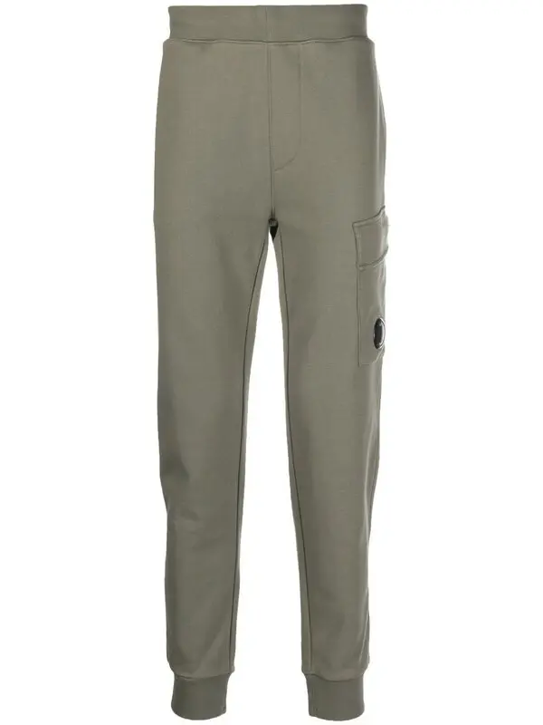 C.P. COMPANY Logo-patch Track Pants - Green