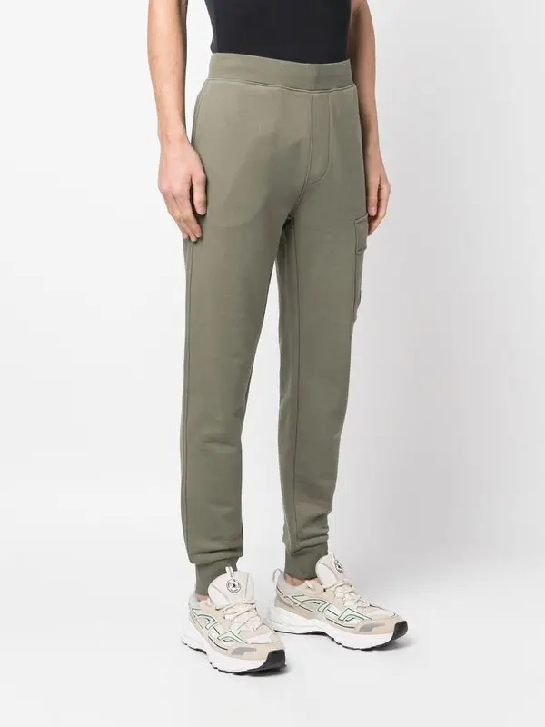 C.P. COMPANY Logo-patch Track Pants - Green