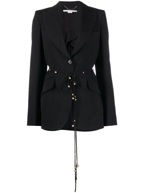 Stella McCartney Jewel-belt Single-breasted Blazer